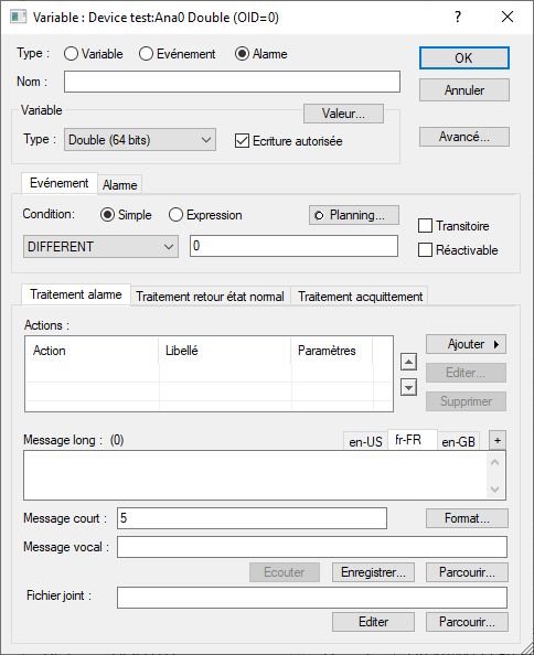 BACnet : Configuration des variables – Support Micromedia International